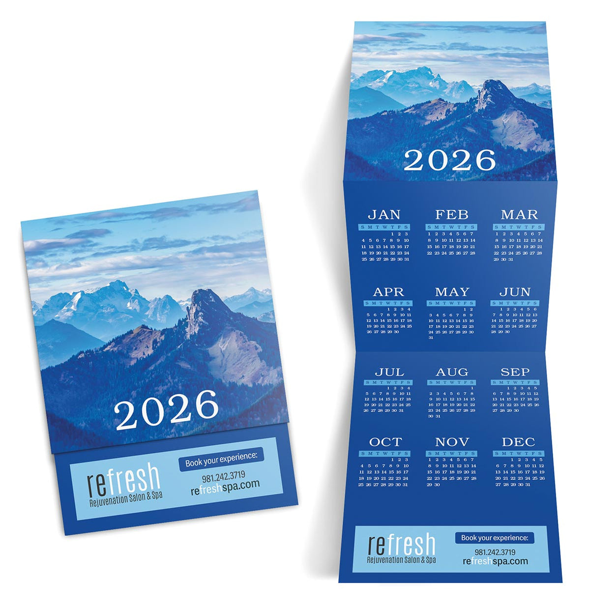 Custom Tri-Fold Calendars, Z-Fold Calendar Cards | On The Ball Promotions