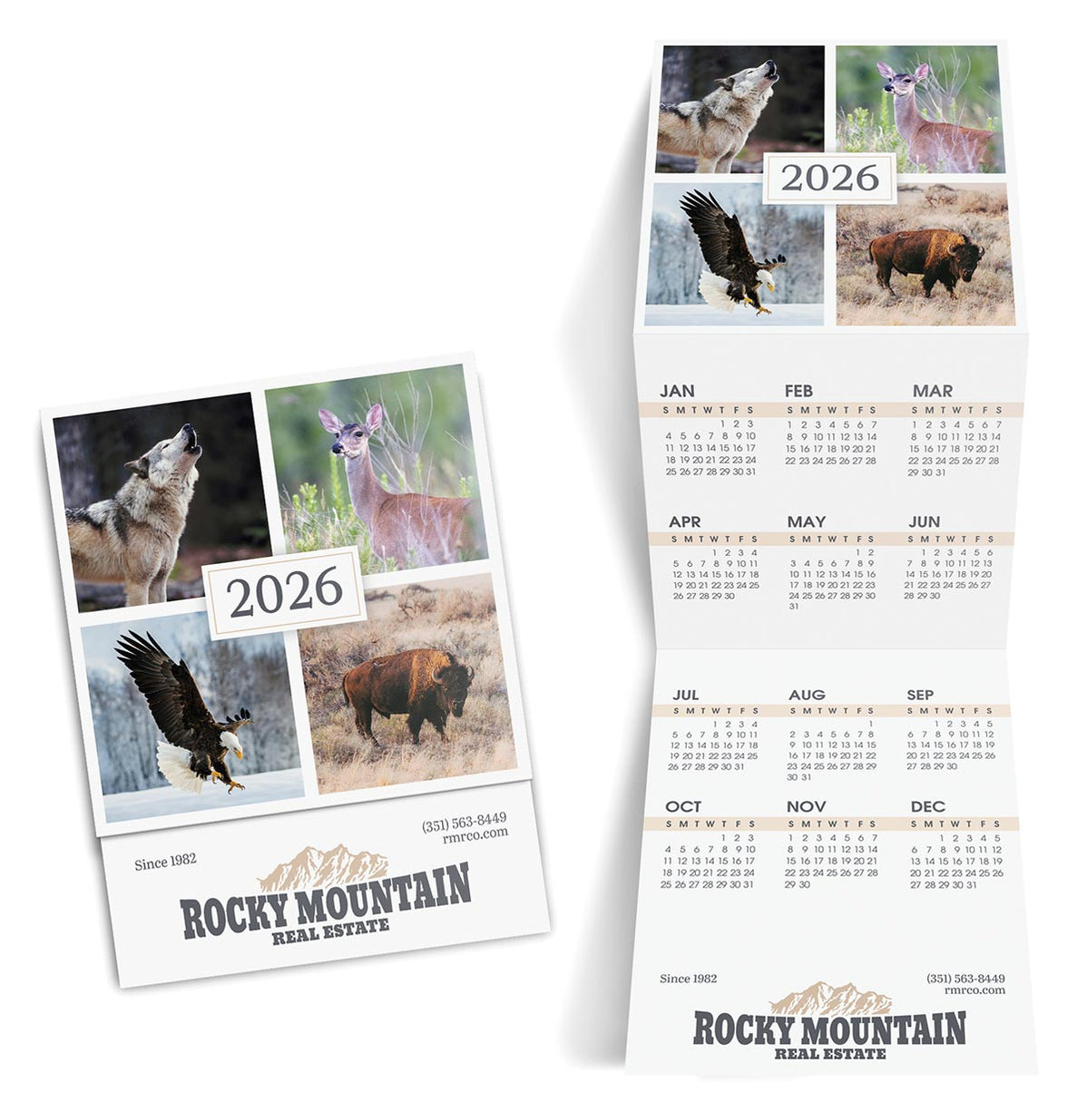 Custom Tri-Fold Calendars, Z-Fold Calendar Cards | On The Ball Promotions