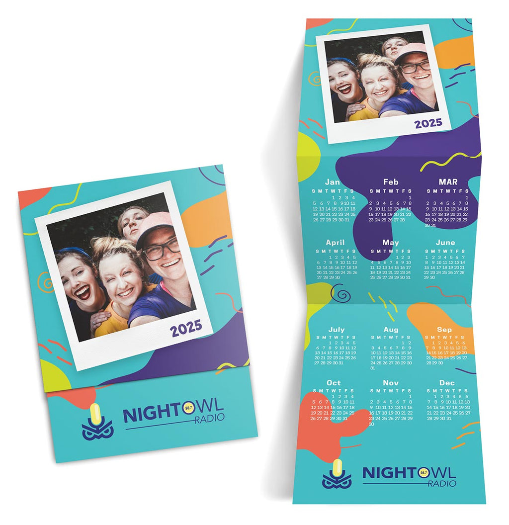 Custom Tri-Fold Calendars, Z-Fold Calendar Cards | On The Ball Promotions