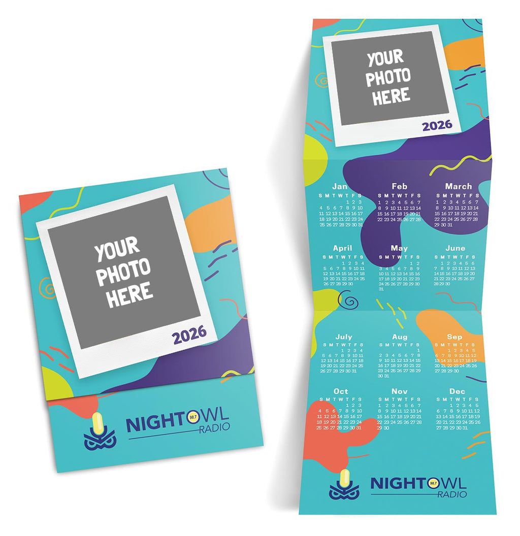 Custom Tri-Fold Calendars, Z-Fold Calendar Cards | On The Ball Promotions