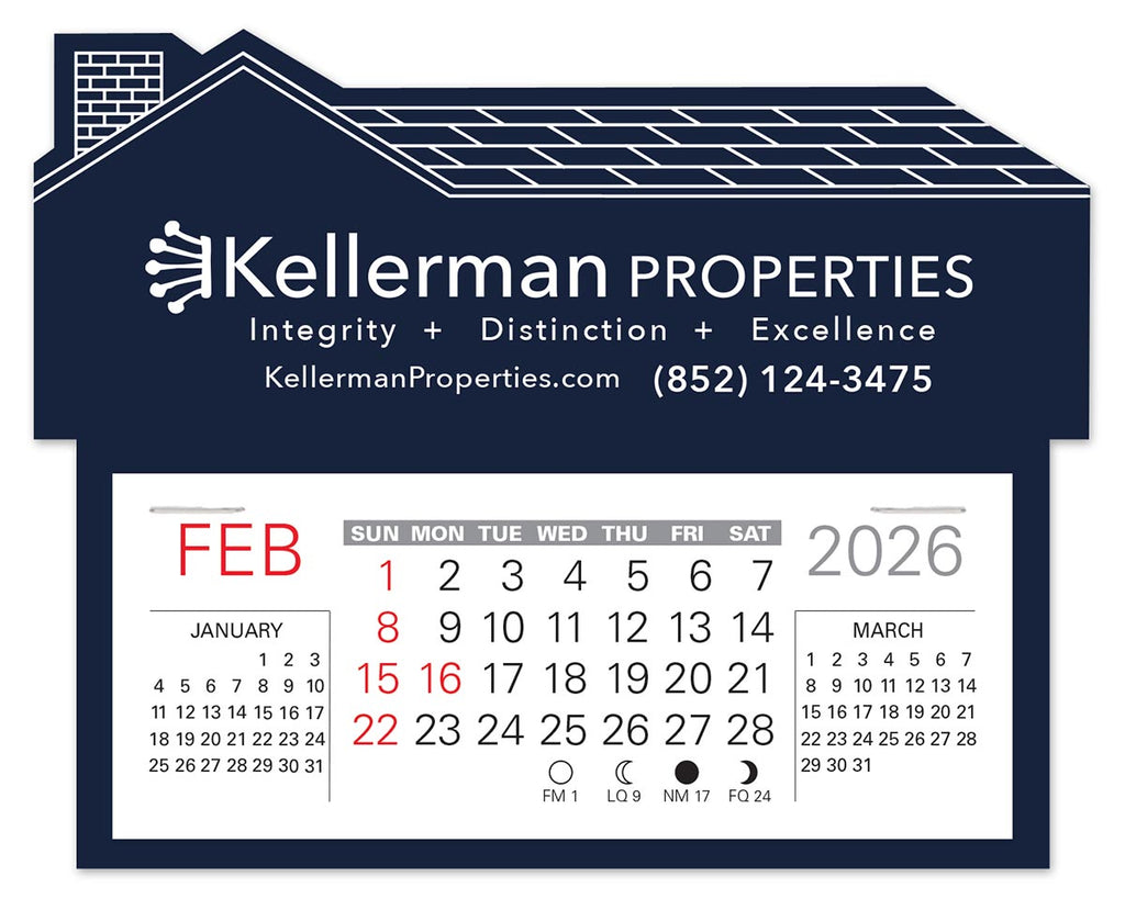 Custom Easy Stick Adhesive Calendars with Logo | On The Ball Promotions