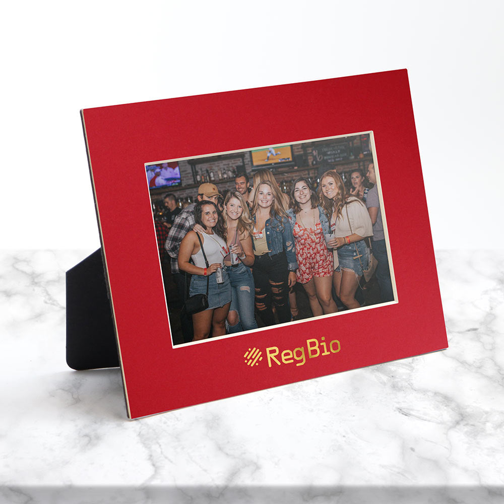 Red Mat Board Promotional Picture Frame w/Logo | 4x6, 5x7, 8x10 — On ...